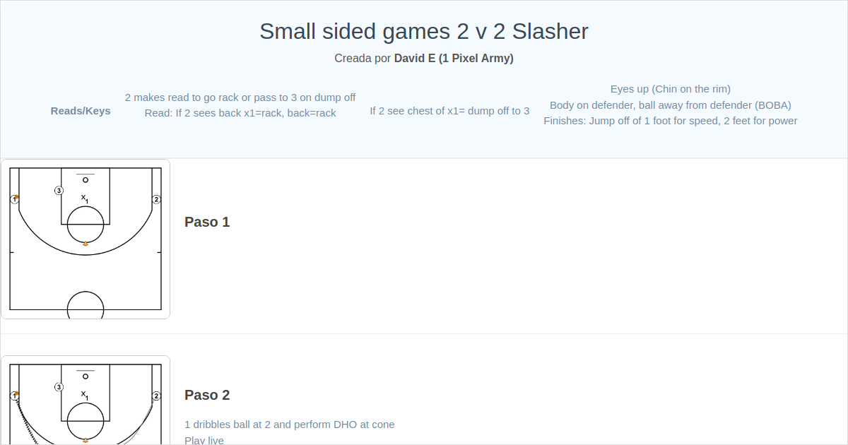 Small sided games 2 v 2 Slasher