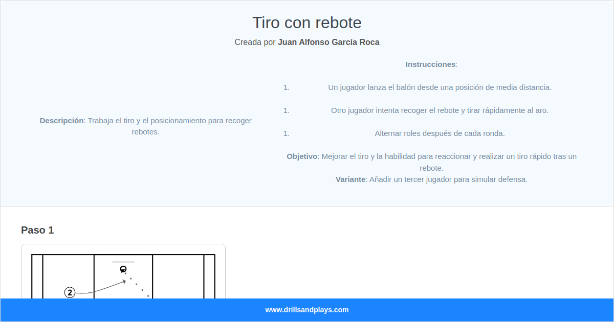 Rebound Shot - Basketball Drill | Drills & Plays